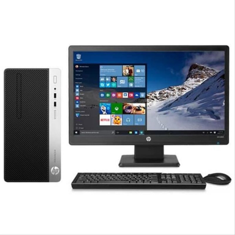 HP ProDesk 400 G6 MT Core i7 8GB 1TB DOs Computer with 18.5 Monitor ...